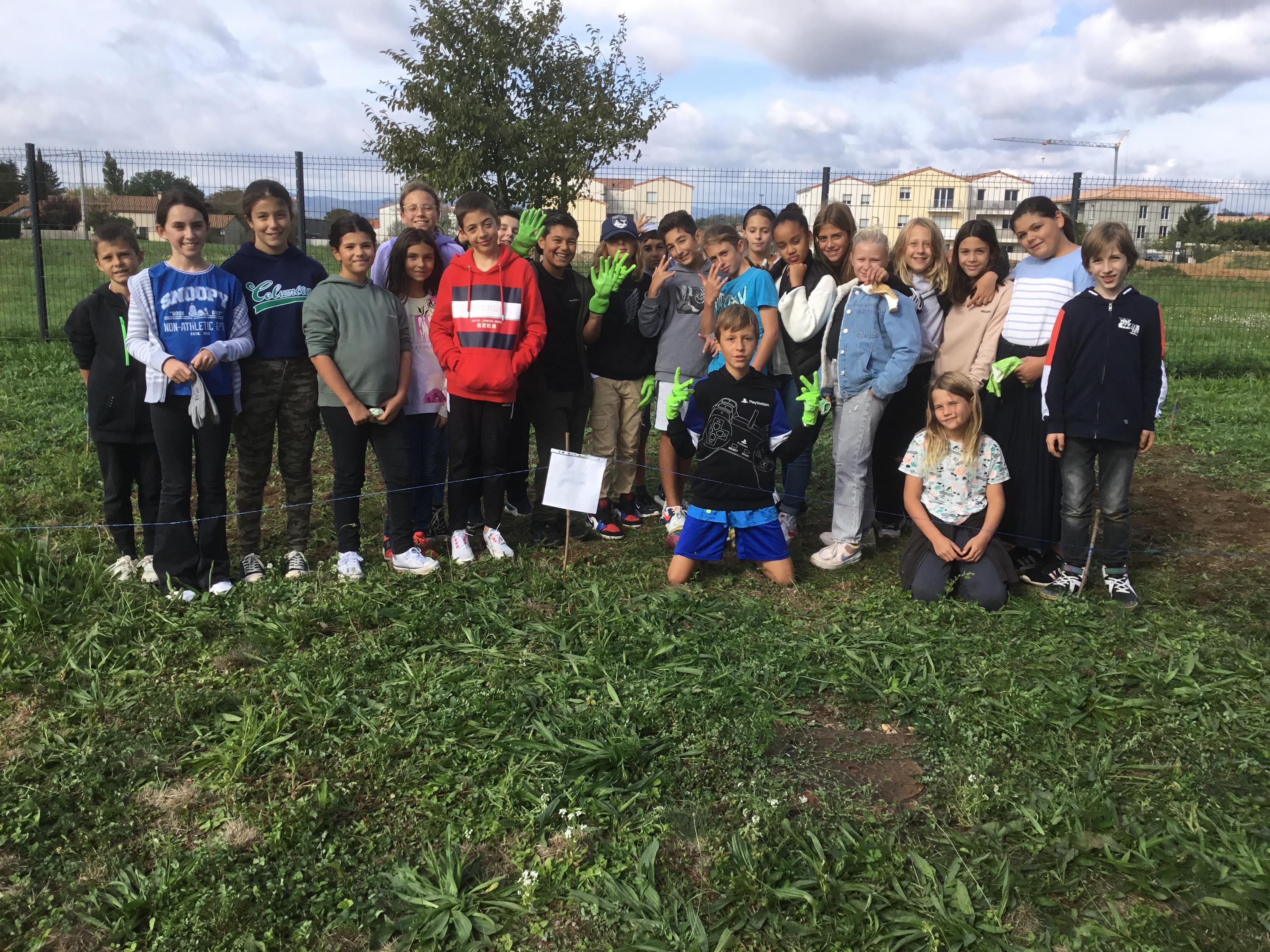 Les débuts du potager | Collège Marcelle Rivier